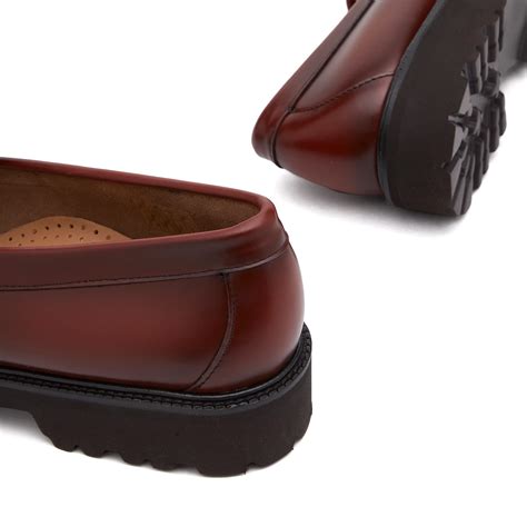 Bass Weejuns Layton Lug Kiltie Loafer Smoke Paprika Leather End Us