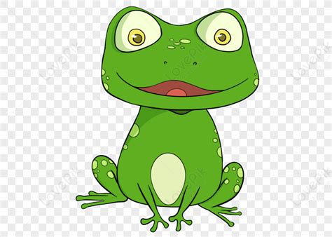 귀여운 개구리 만화초록애니멀그린 Png 일러스트 무료 다운로드 Lovepik