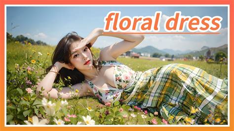4k Ai 꽃무늬 드레스 화보 Floral Dress Pictorial Ai룩북 Ailookbook Youtube
