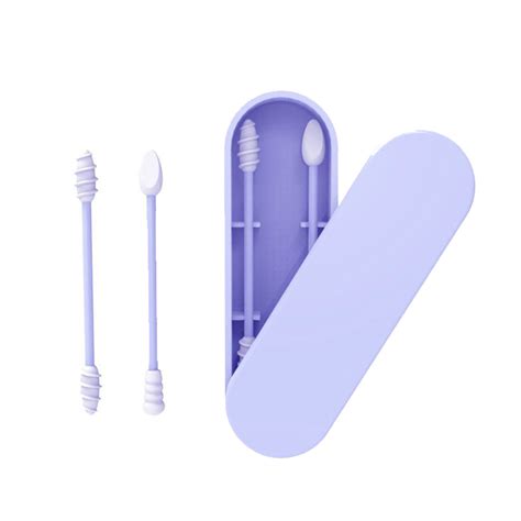 Nebublu Ear Spoonq Tip Friction Cotton Swabs Ear Makeup Portable