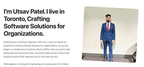 Experience Utsav Patel