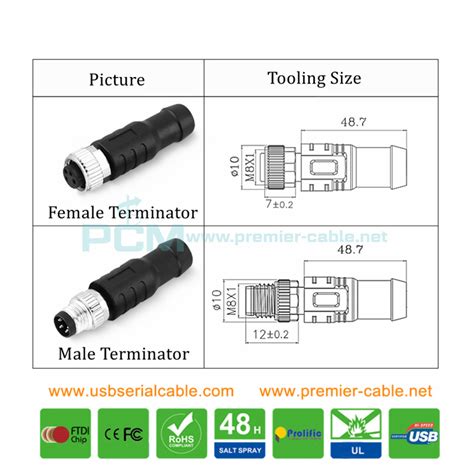 M8 Can Bus Devicenet Termination Resistorpcm