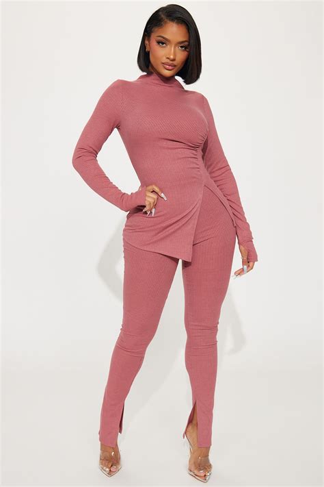 Miranda Legging Set Mauve Fashion Nova