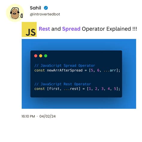 Freecodecamp On Linkedin Javascript Spread And Rest Operators Explained With Code Examples