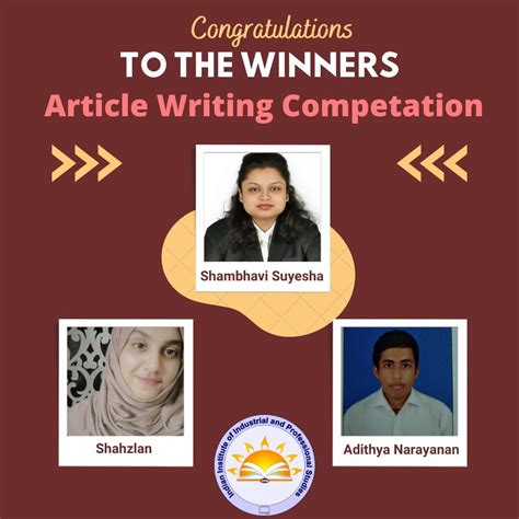 Pavithra K On Linkedin Congratulations To The Winners Of Article