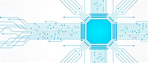 Latar Belakang Teknologi Abstrak Pola Papan Sirkuit Biru Dan Microchip