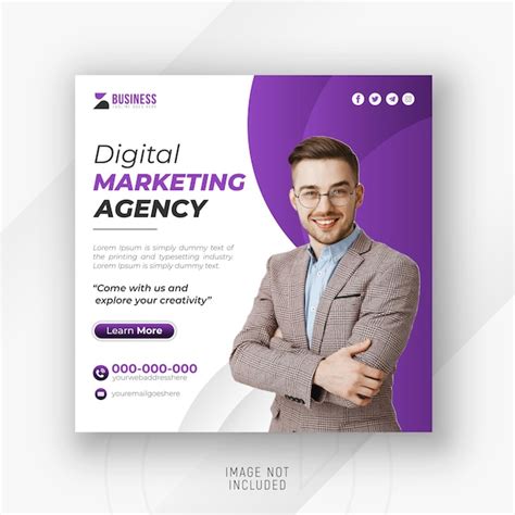 Premium Vector Digital Marketing Agency And 2 Color Gradient Clean
