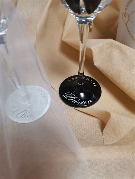 Сватбени чаши и шампанско Handmasters Bg