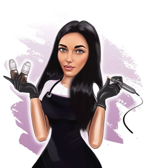 Шарж портрет для мастера ПМ Уроки макияжа бровей Брови Портрет