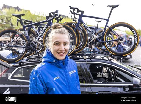 Maastricht Anneke Dijkstra Prior To The Start Of The Amstel Gold Race 2024 On April 14 2024
