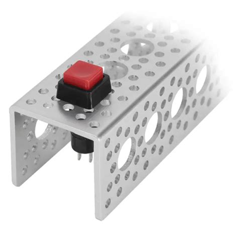 Servocity Momentary Spst Square Push Button Switch Red Robotshop