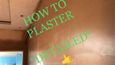 How To Plaster A Wall Detailed Youtube
