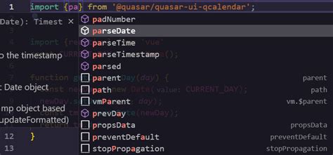 Help Needed Importing Qcalendarmonth · Issue 361 · Quasarframework