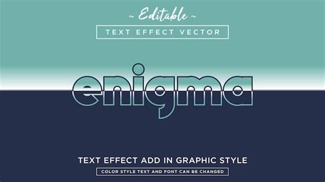 Premium Vector Beautiful And Modern Color Combination Text Style Effect