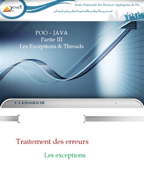 poo 5 les exceptions pdf java langage de programmation