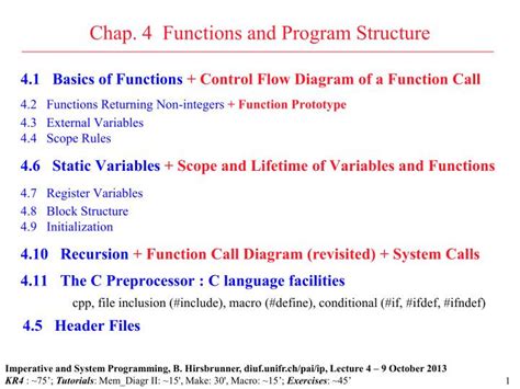 Ppt Chap 4 Functions And Program Structure Powerpoint Presentation Free Download Id6377306
