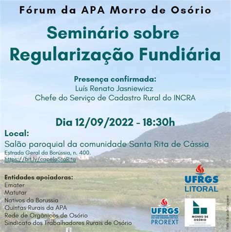 Seminário Analisa Dificuldades Da Regularização Fundiária Na Área De