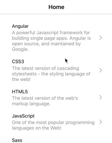 Angular Ionic Use Ion Nav To Navigate To Simple Pages With Back Button Stack Overflow