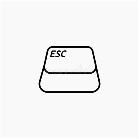 Escline In Thin Line Black Color Flat Simple Vector Symbols