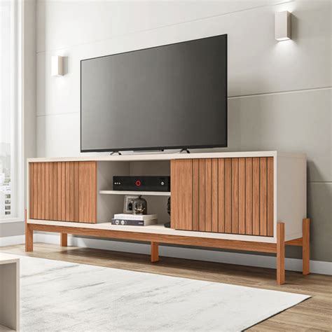 Rack Para Tv Até 72 Polegadas Tannen 2 Portas Freijóoff White Caemmun