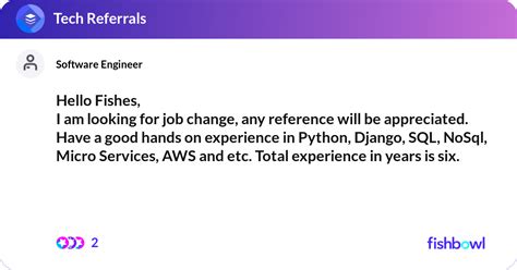Hello Fishes I Am Looking For Job Change Any Re Fishbowl