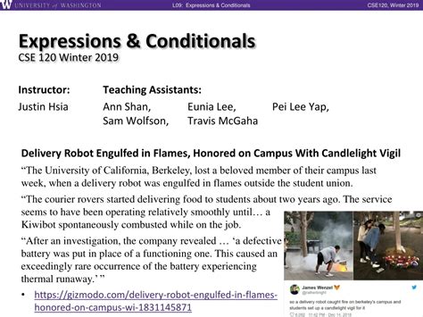 Ppt Expressions And Conditionals Cse 120 Winter 2019 Powerpoint Presentation Id8957791