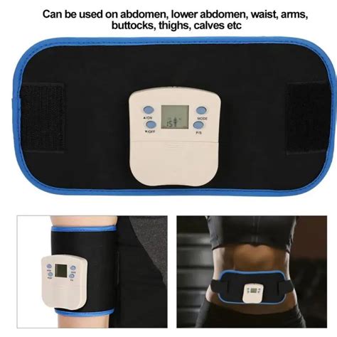 Electric Abs Muscle Stimulator Strengthening Full Body Arm Leg Waist Abdominal Slimming Massager