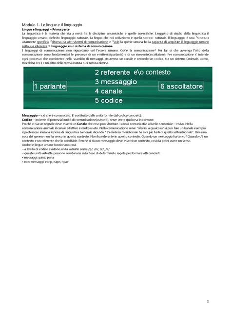 Appunti Di Linguistica Generale Docsity