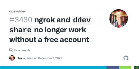 ngrok and `ddev share` no longer work without a free account · issue