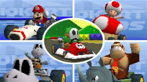 Mario Kart Ds All Characters Youtube