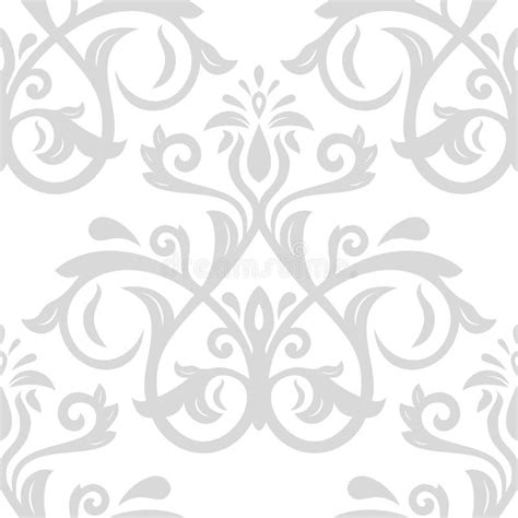 Damask Seamless Vector Pattern Orient Background Stock Vector
