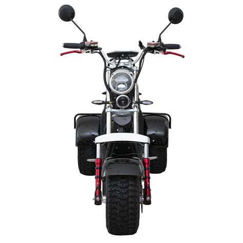 ΕΠΙΔΟΤΟΥΜΕΝΟ ΤΡΙΚΥΚΛΟ ΗΛΕΚΤΡΙΚΟ Scooter ΤΥΠΟΥ Chopper ΓΙΑ 2 ΑΝΑΒΑΤΕΣ ΜΑΥΡΟ