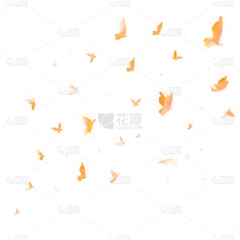 手绘光效蝴蝶元素