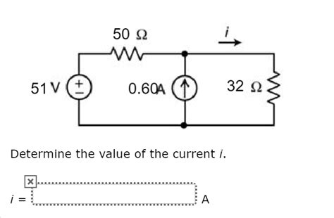 Solved Determine The Value Of The Current I I A Chegg Com