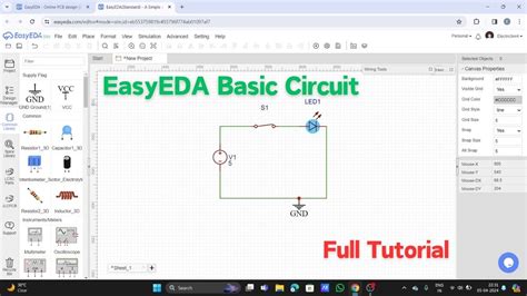 Easyeda Basic Circuit Simulation How To Use Easyeda Easyeda Simulation Simulator