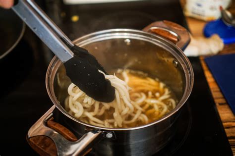 Vegan Udon Noodle Soup With Miso Broth Corn