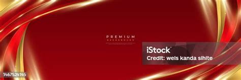 고급스럽고 우아한 빨간색과 금색 배경 황금빛 빛과 종이 컷 스타일 수상 배너 카드 지명 행사 공식 초대장 또는 인증서 디자인에 사용할 수 있습니다 식 축하 행사에 대한 스톡