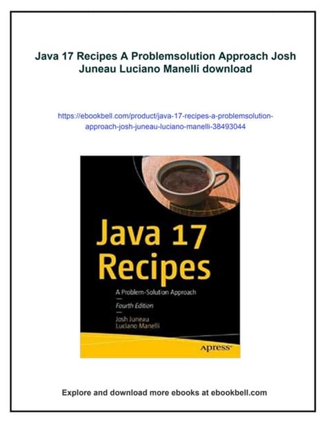 Java 17 Recipes A Problemsolution Approach Josh Juneau Luciano Manelli