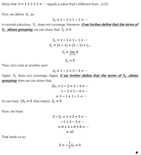 The Sum Of All Natural Numbers Blog Genglinxiao Com
