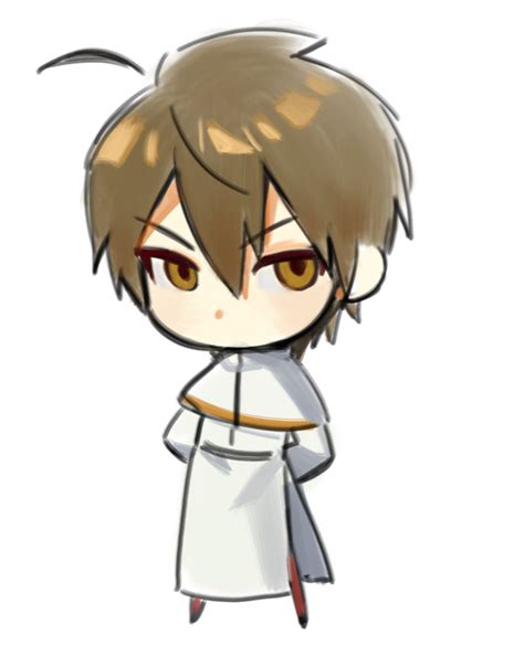 Safebooru 1boy Arms Behind Back Belt Black Belt Brown Eyes Brown Hair