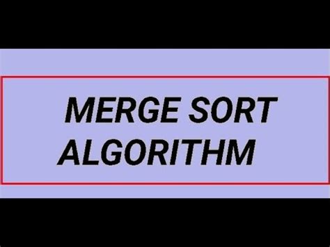Merge Sort Algorithm Simulation Bangla Tutorial Algorithms CSE YouTube