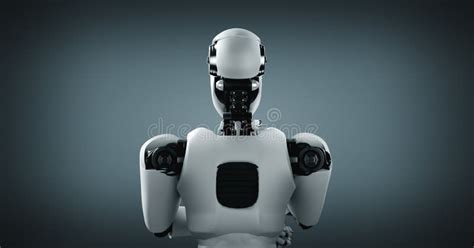 Robot Arm Ai Analyzing Mathematics For Mechanized Industry Problem Solving Stock Photo Image