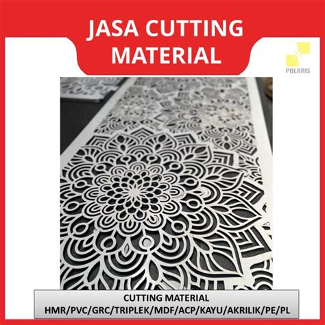 Jasa Cutting Cnc Material Potong Motif Cnc Cutting Bahan Kayu Triplek