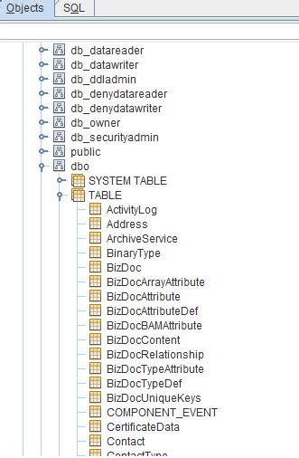 urgent db configurator script creating tables inside dbo schema