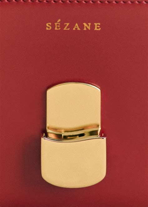 Milo Small Wallet Icy Carmine Red Smooth Cowhide Leather Sézane