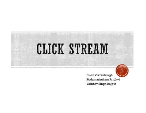 Click Stream Analysis Pdf Computing Technology And Computing