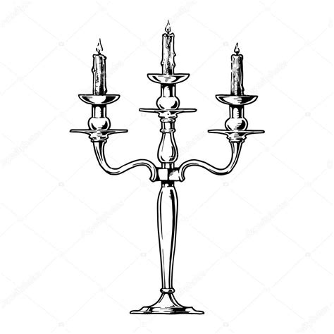 Vector Illustration Of Candelabra — Stock Vector © Suricoma 165933722