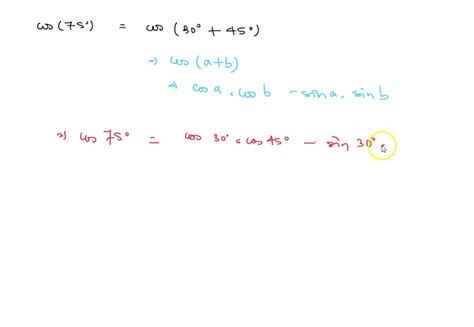 SOLVED Use One Or More Of The Six Sum And Difference Identities To Solve Exercises Find