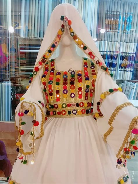 Spring White Afghan Dress Seengar Fashion