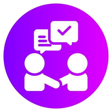 Interview Generic Gradient Fill Icon